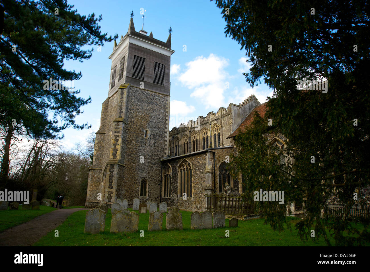 Stonham Aspal, Suffolk. St Mary and St Lambert Church in the Suffolk ...