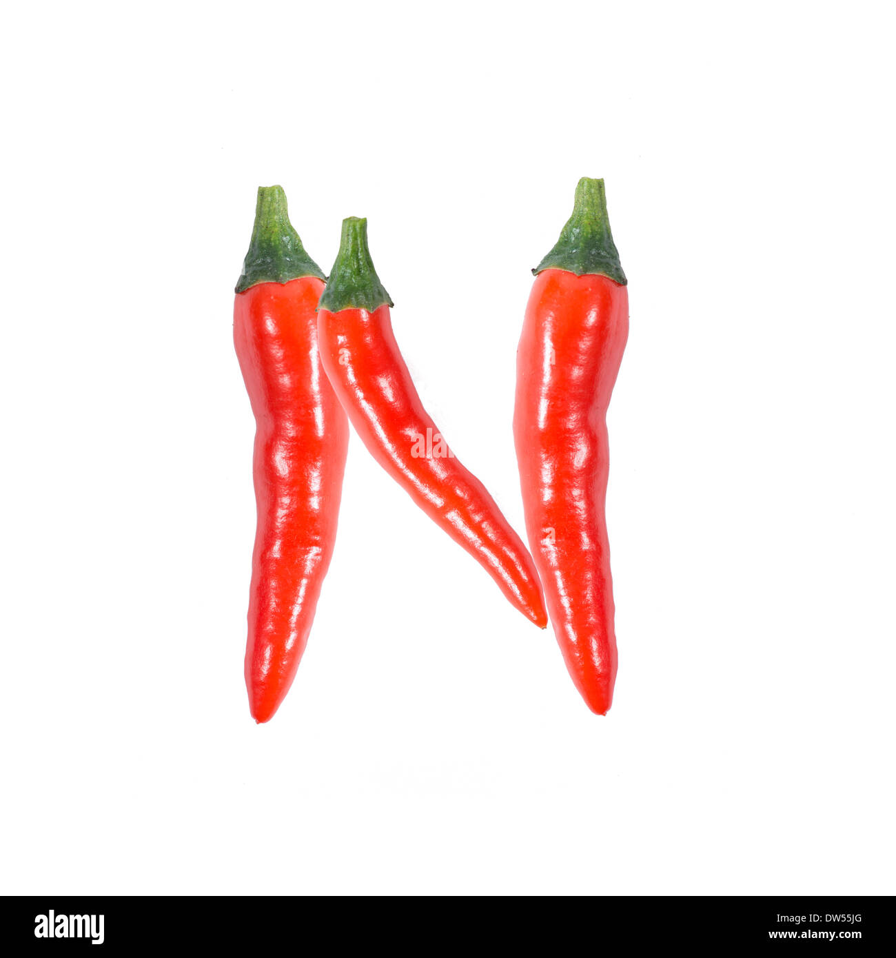 Chili composed of letters isolated on a white background Stock Photo ...