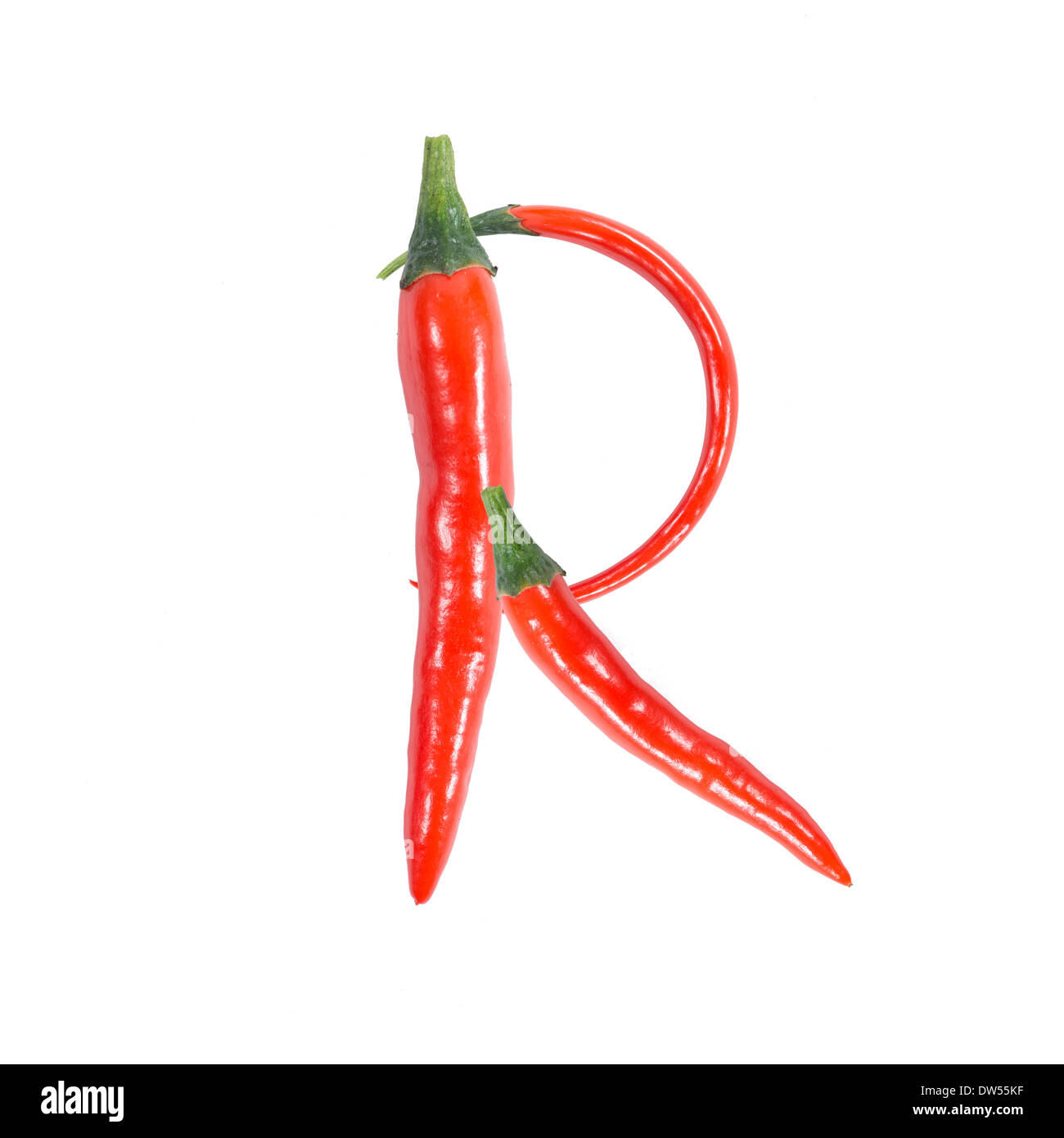 Chili composed of letters isolated on a white background Stock Photo ...