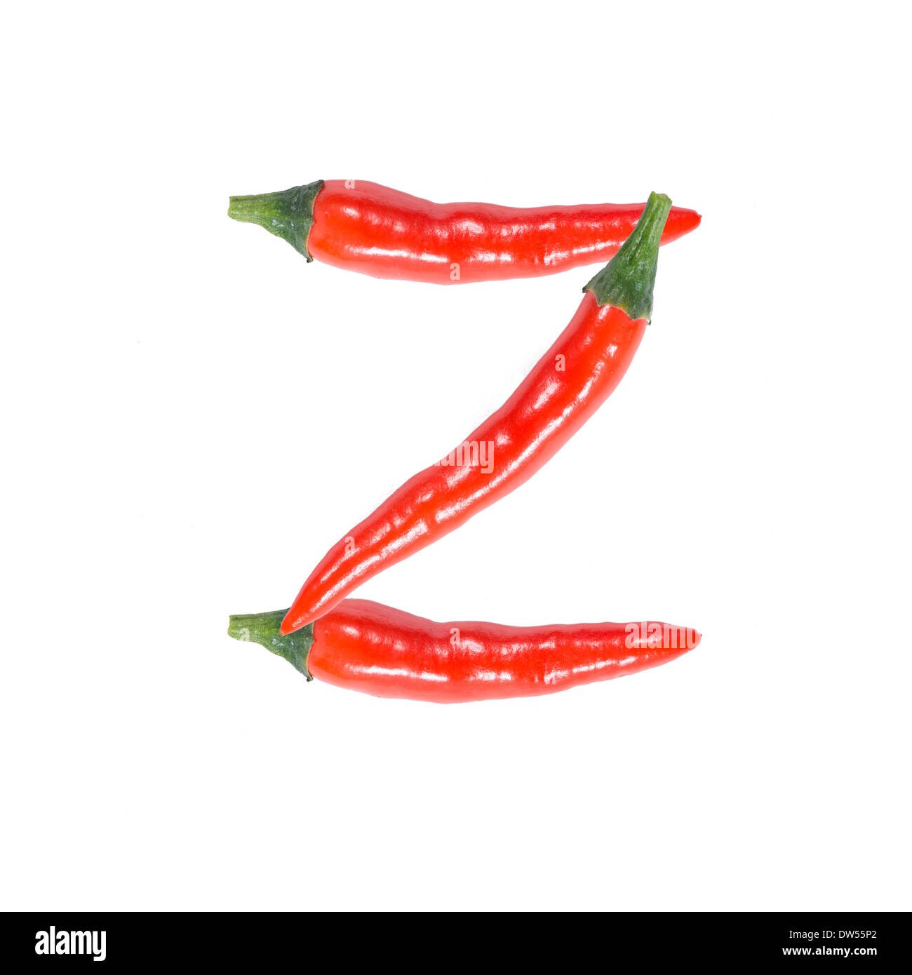 Chili composed of letters isolated on a white background Stock Photo ...
