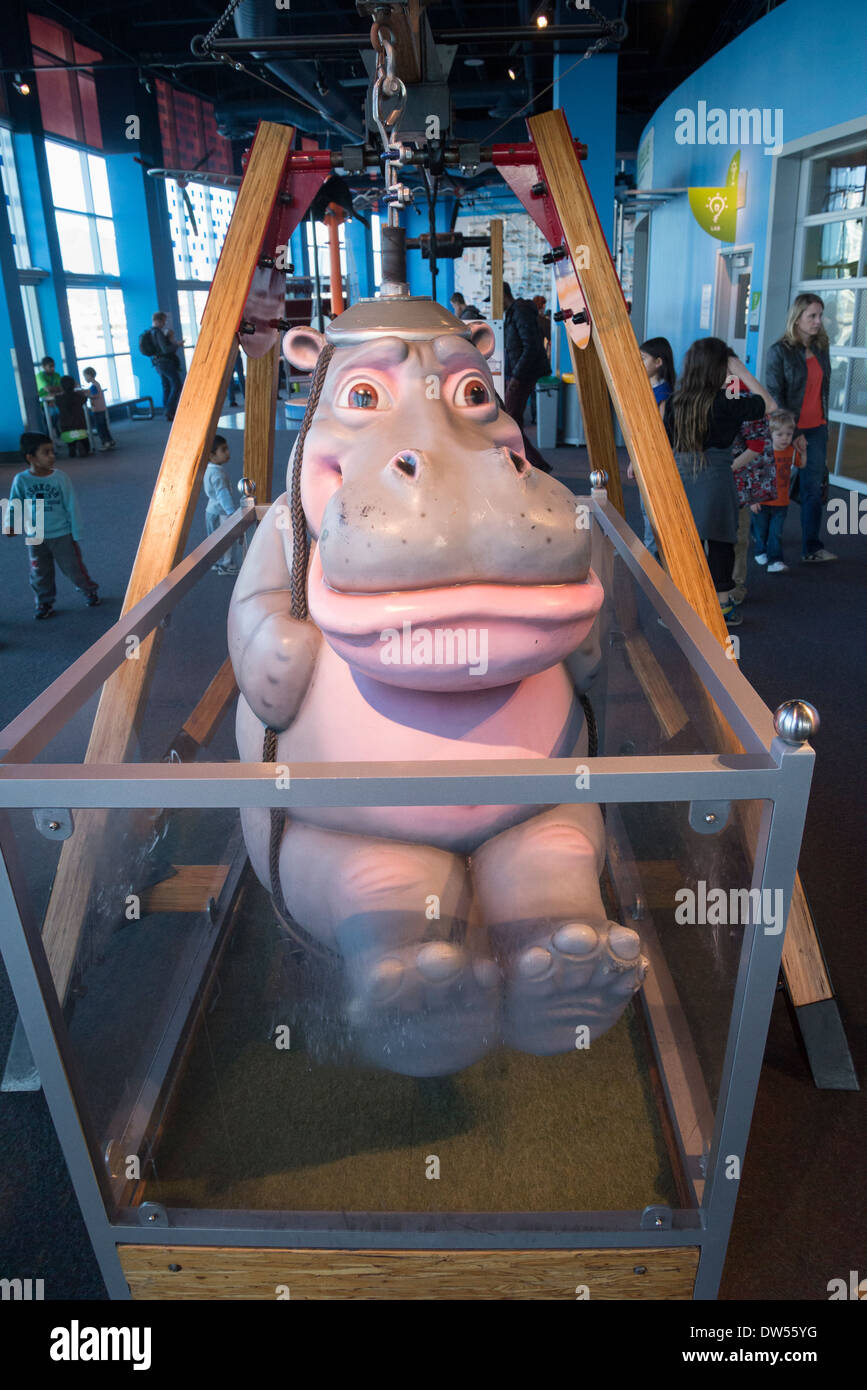 Lift a Hippo fulcrum display at World of Science, Vancouver, British ...