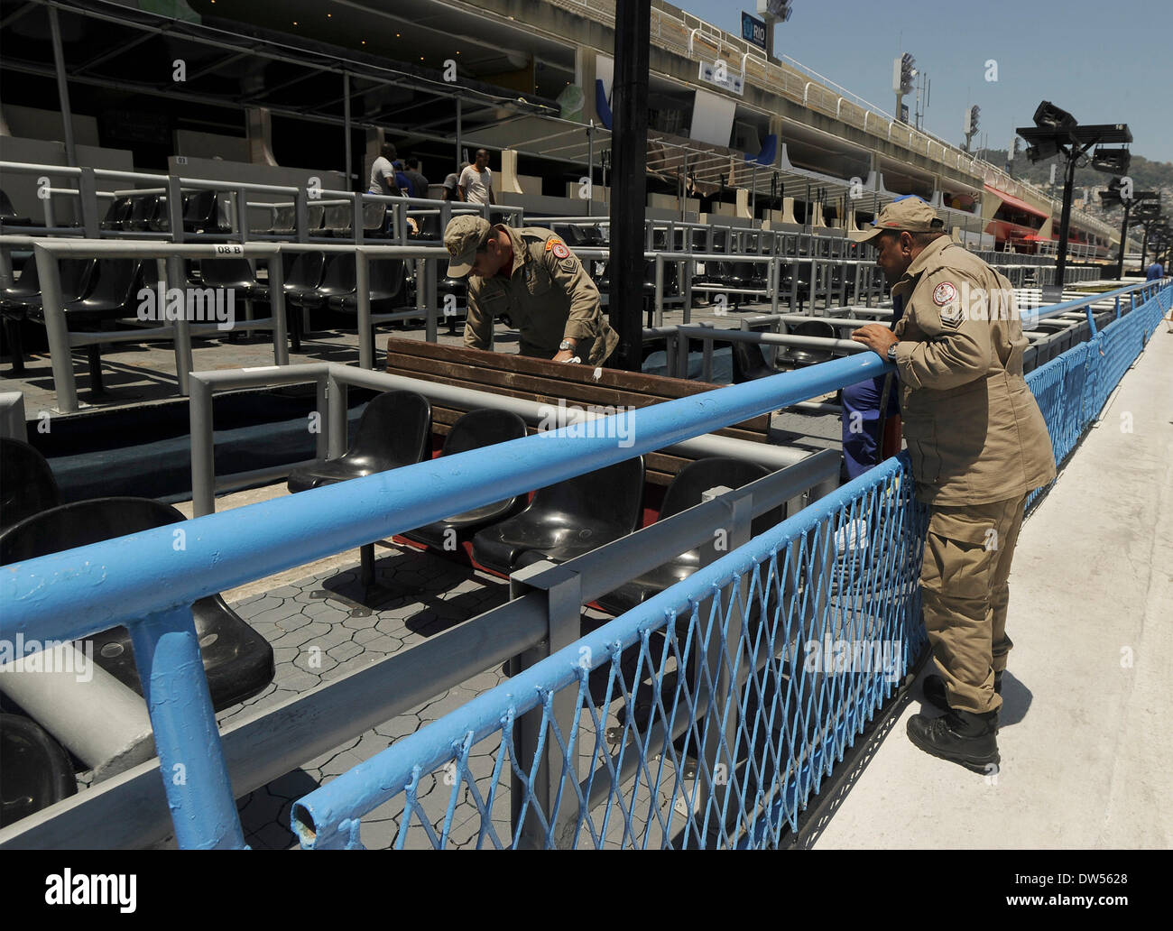 Rio De Janeiro, Brazil. 27th Feb, 2014. Firemen conducts latest surveys ...