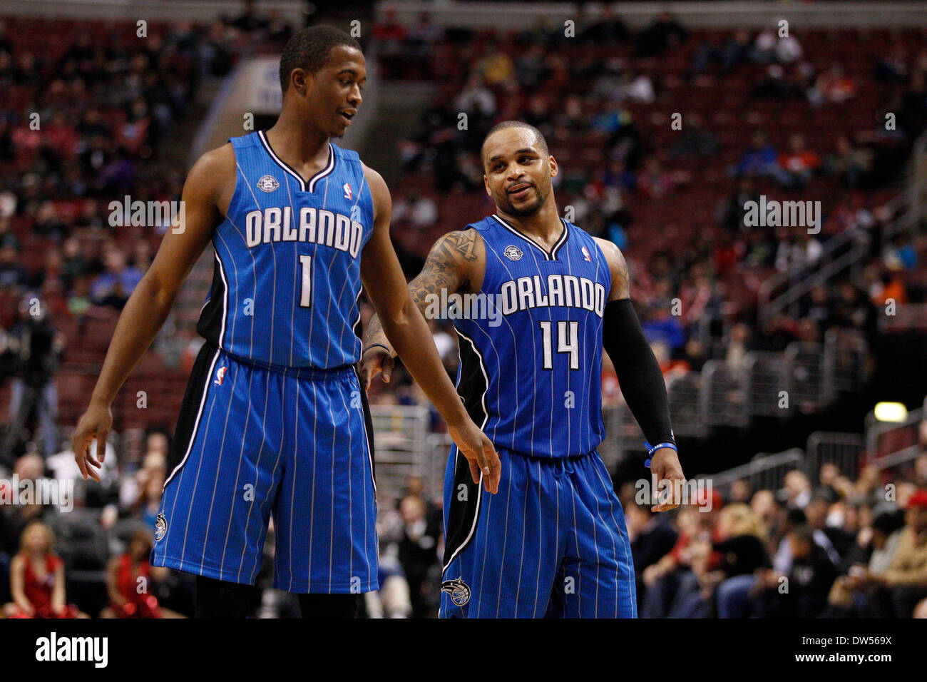February 26, 2014: Orlando Magic point guard Jameer Nelson (14) looks ...