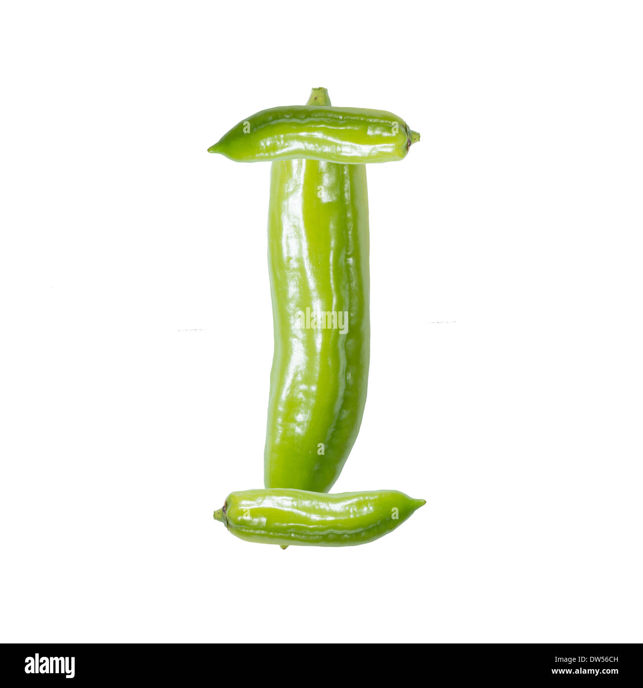 Chili composed of letters isolated on white background Stock Photo - Alamy