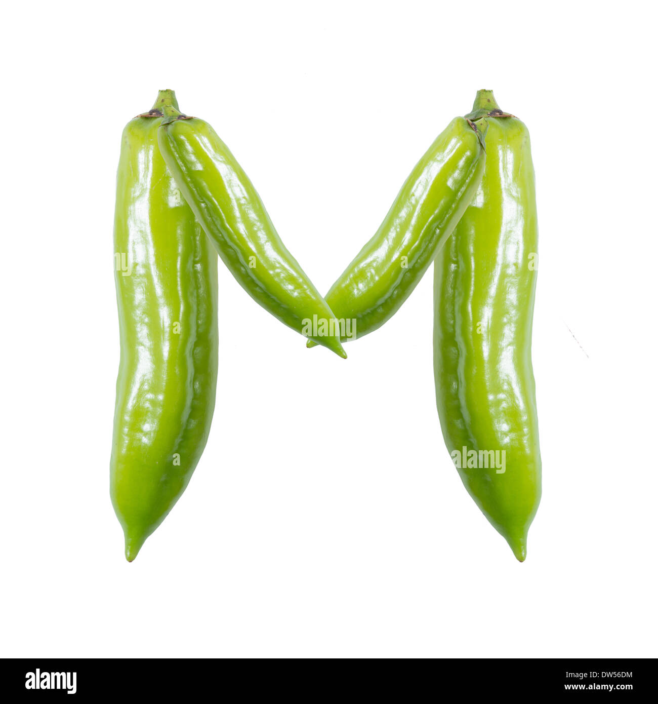 Chili composed of letters isolated on white background Stock Photo - Alamy