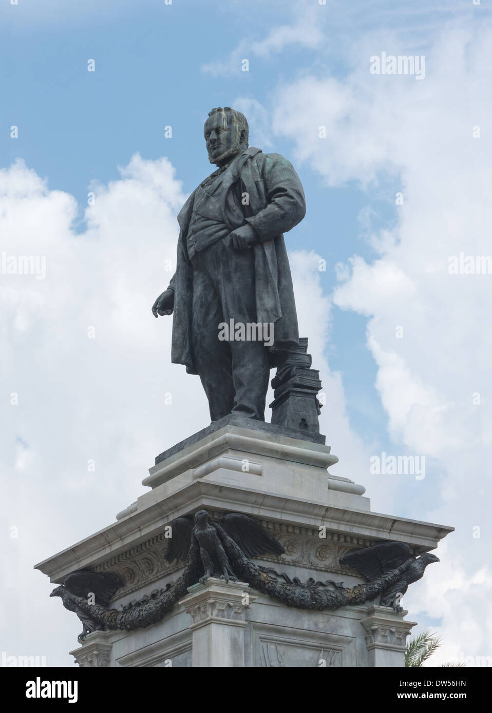 Statue of the monument to Cavour, Rome, Italy Stock Photo - Alamy
