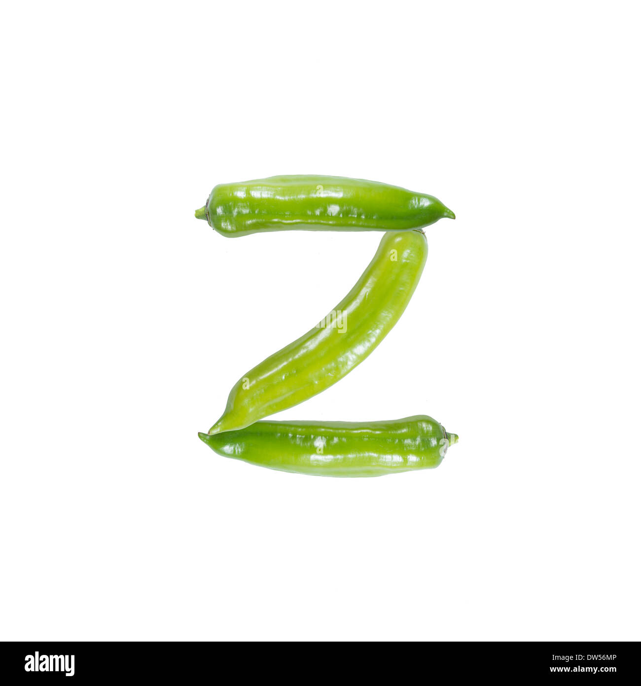 Chili composed of letters isolated on white background Stock Photo - Alamy