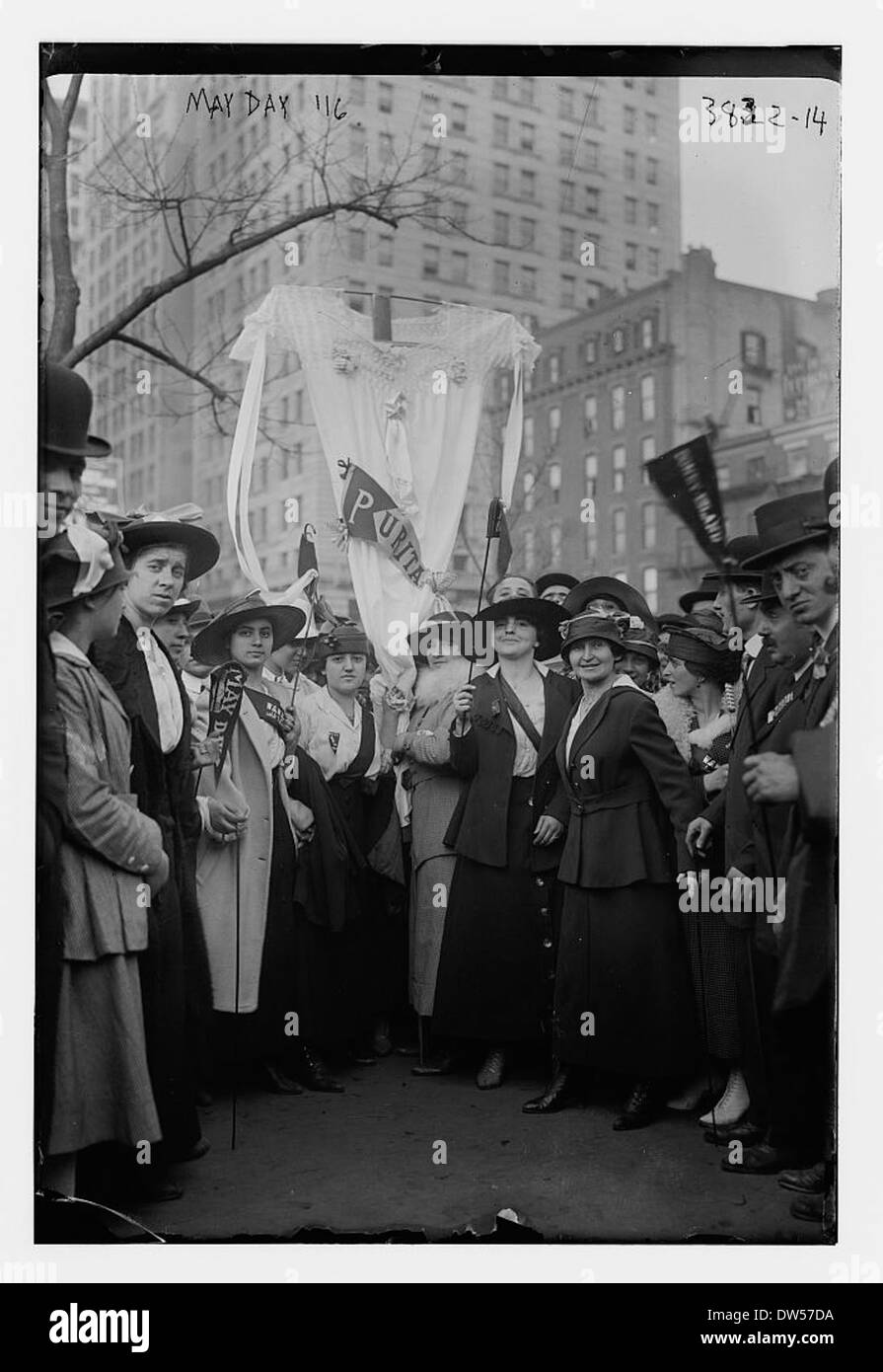 This vintage photograph, taken during May Day celebrations in 1916 ...