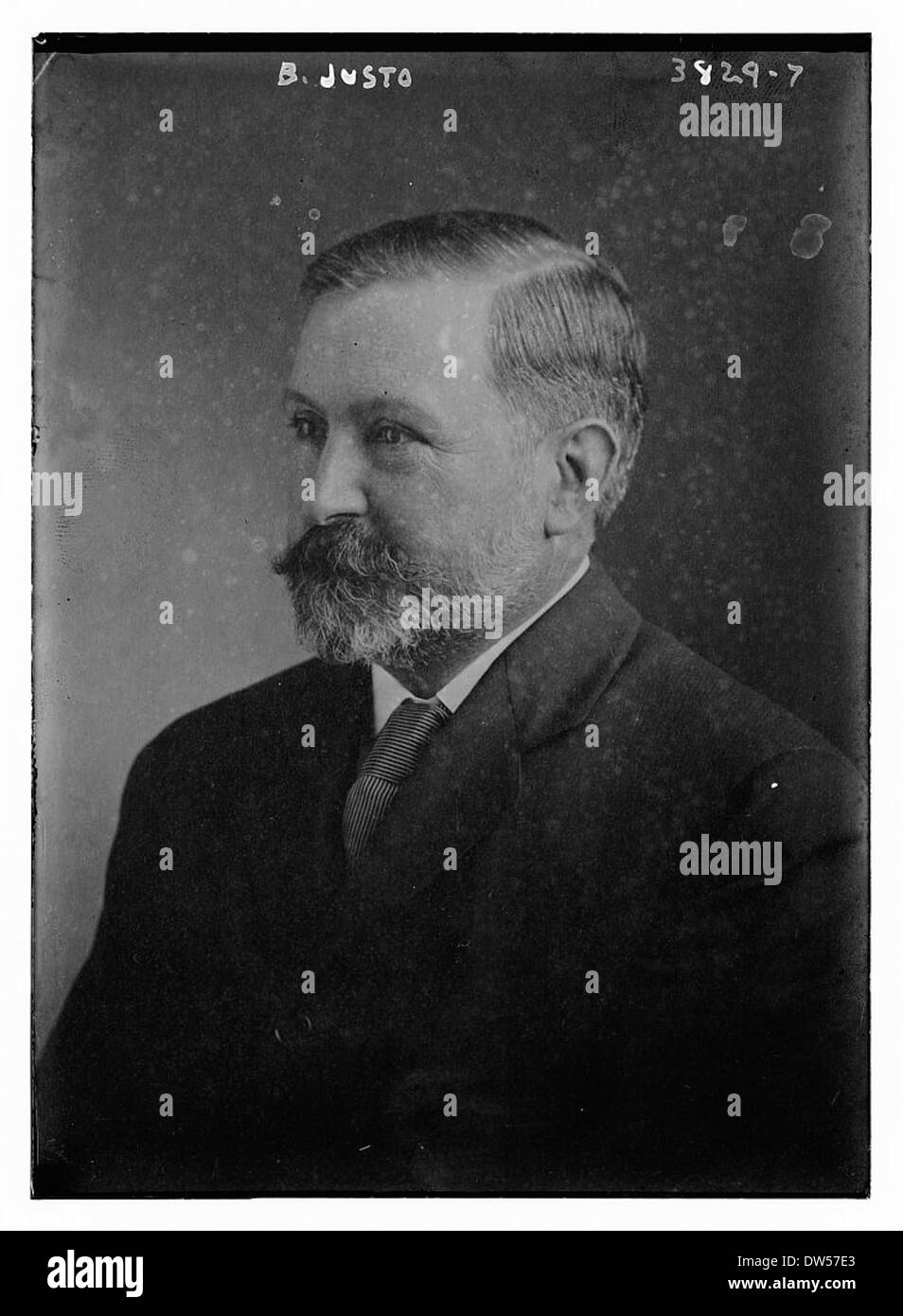 This image of B. Justo is a vintage photograph, offering a glimpse into ...