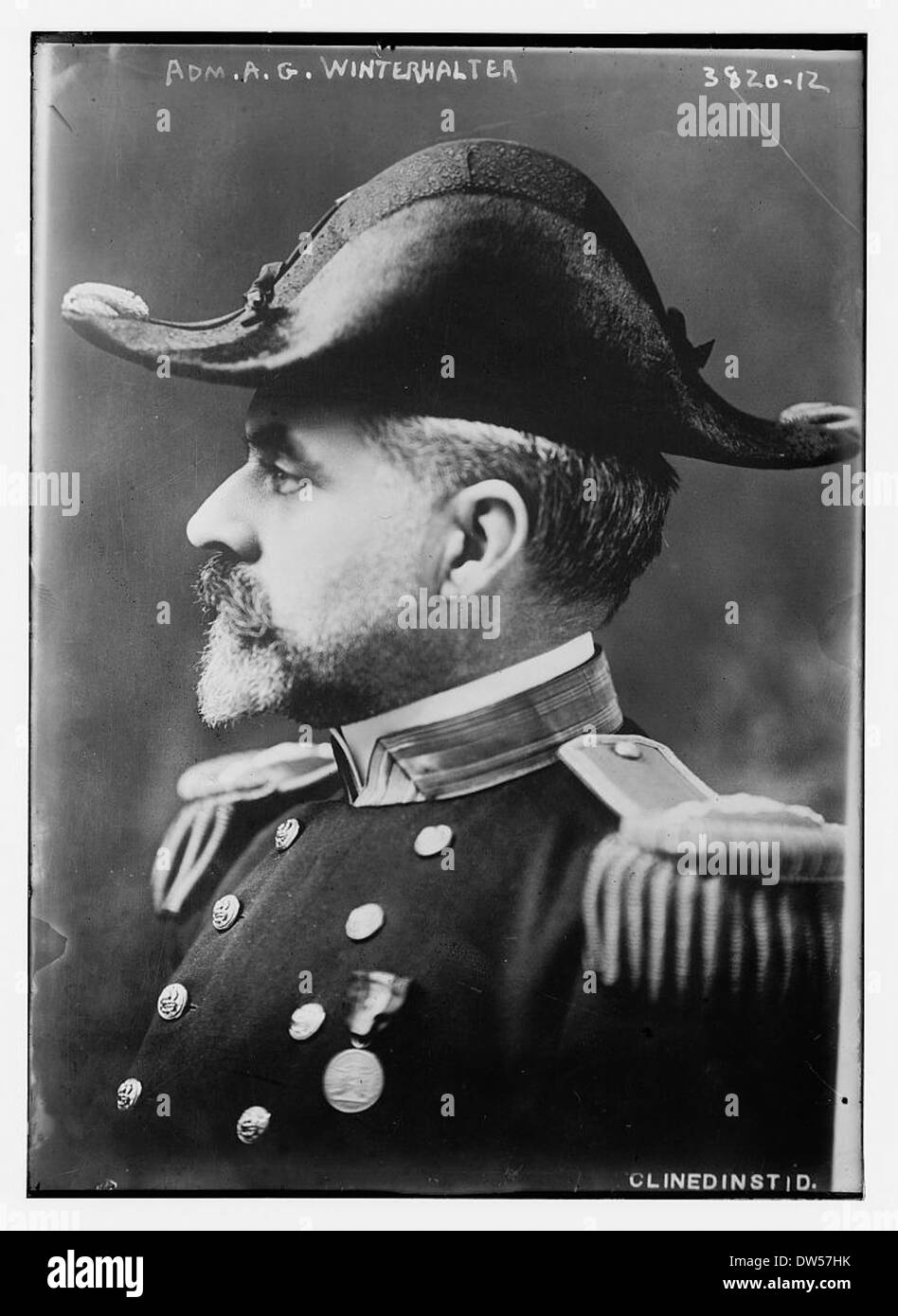 This historical photograph of Admiral A.G. Winterhalter, captured by ...