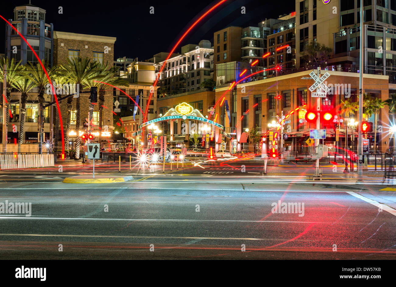 The gaslamp quarter in downtown san diego hi-res stock photography and ...