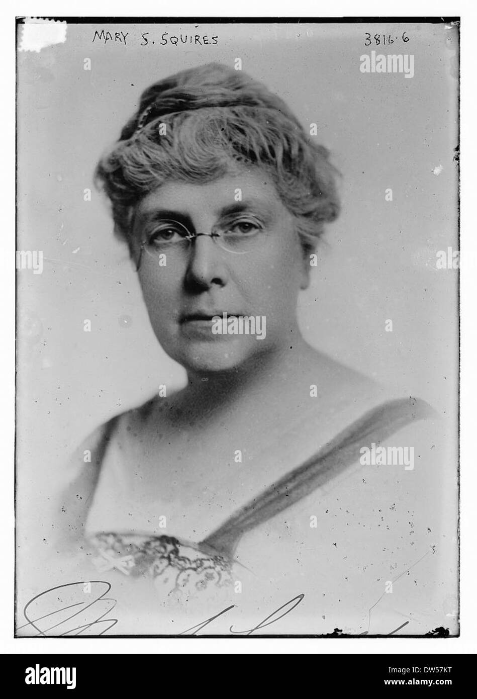 This vintage photograph features Mary S. Squires, offering a glimpse ...