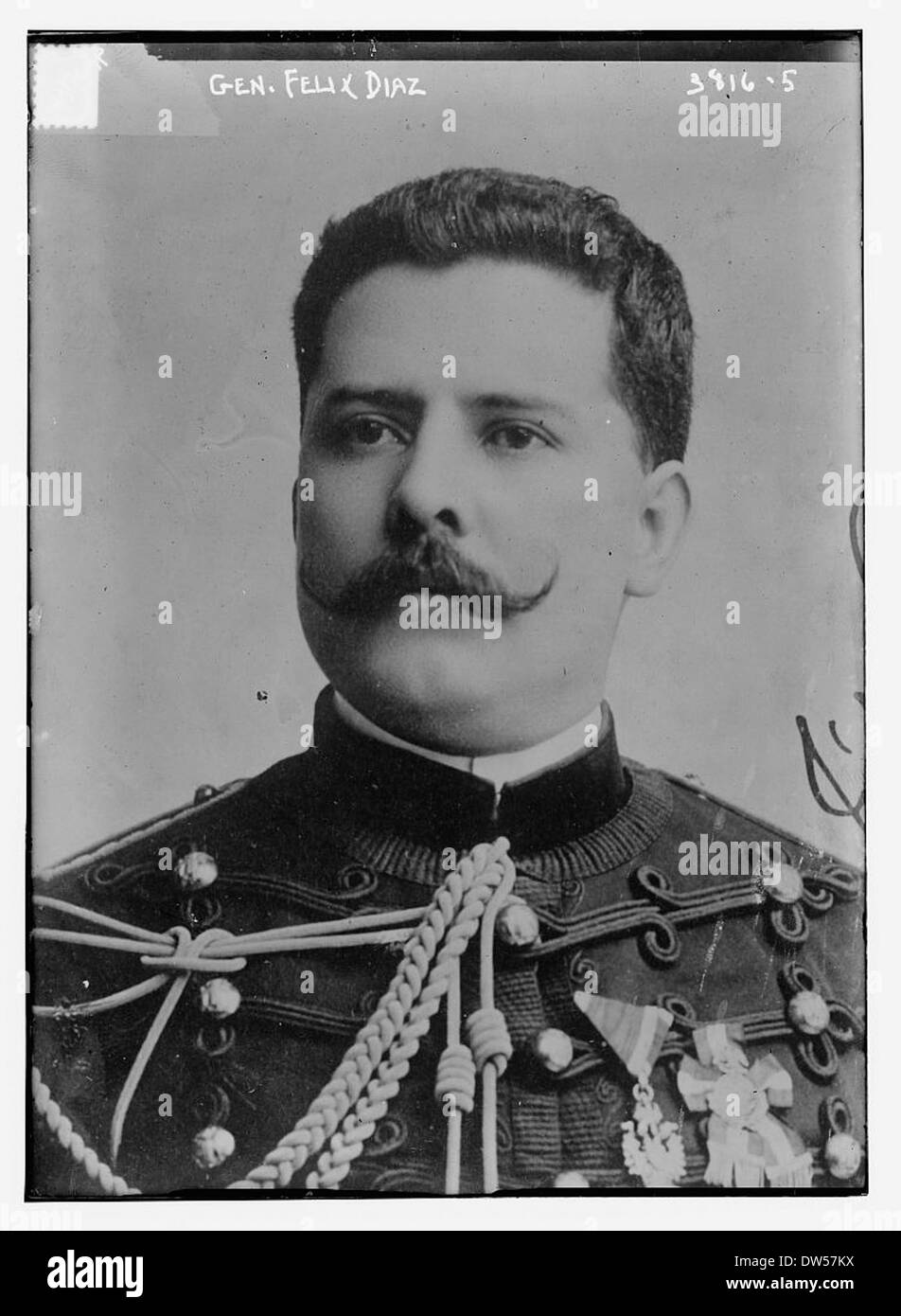A historical photograph of General Felix Diaz, a prominent Mexican ...