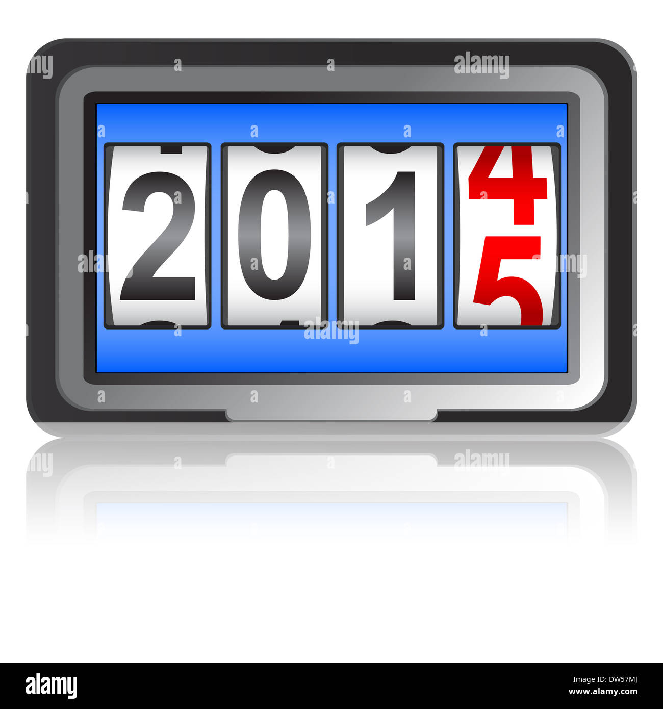 2015 New Year counter, vector illustration Stock Photo - Alamy