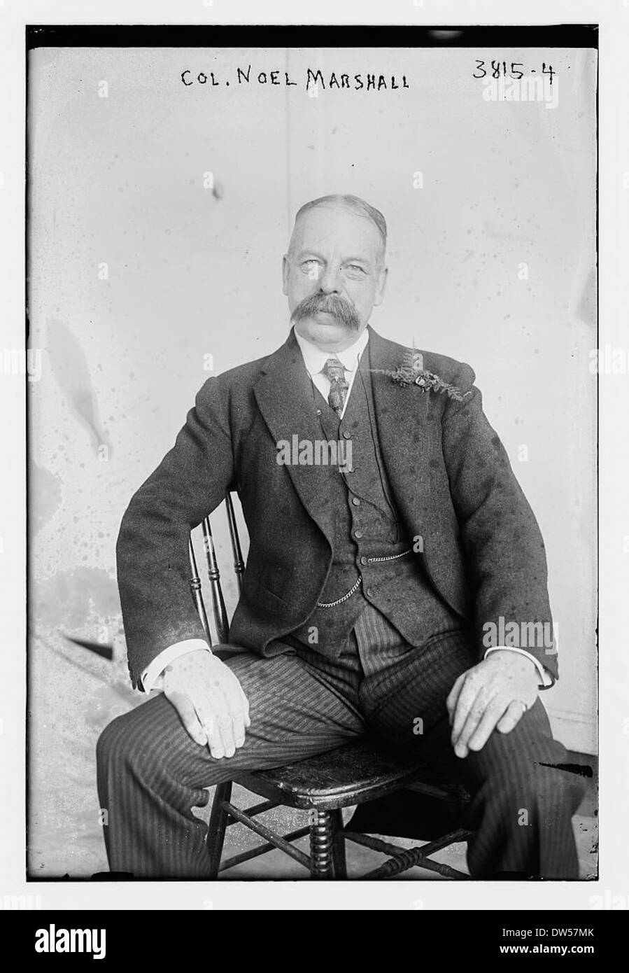 This vintage portrait of Colonel Noel Marshall captures the historical ...