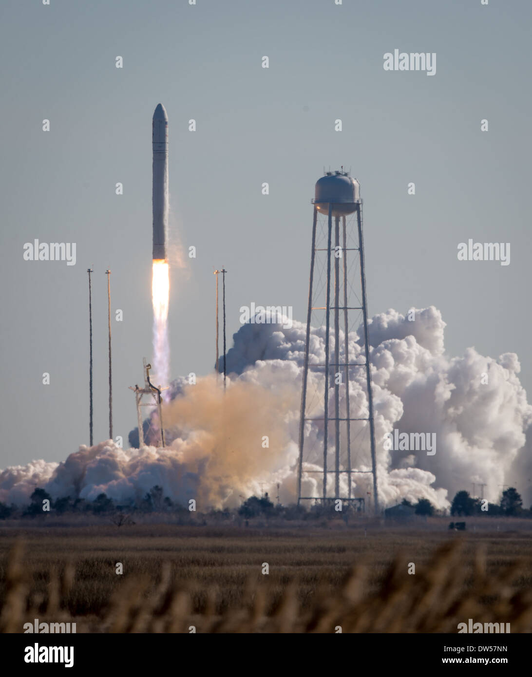 The Antares rocket launched from Wallops Flight Facility as part of ...