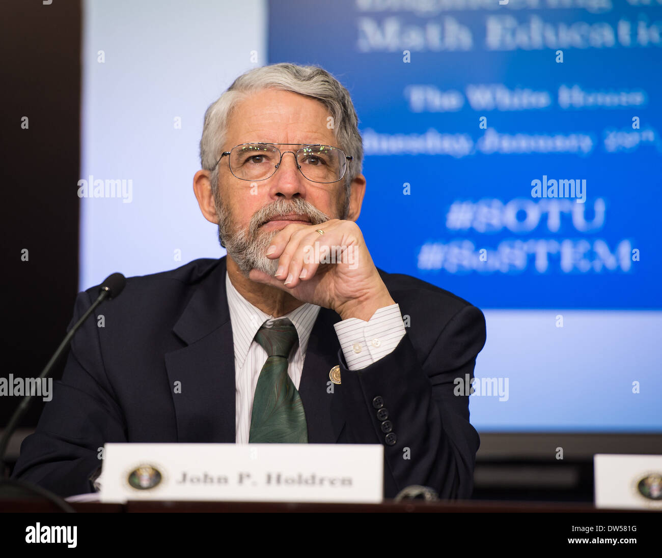 Dr. John Holdren delivers the State of STEM (SoSTEM) address at the ...