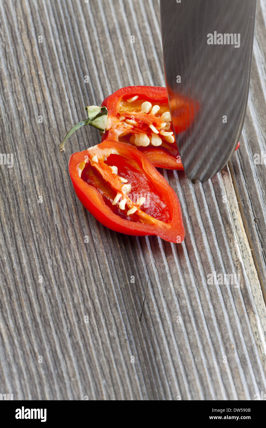 Chili pepper sliced hi-res stock photography and images - Alamy