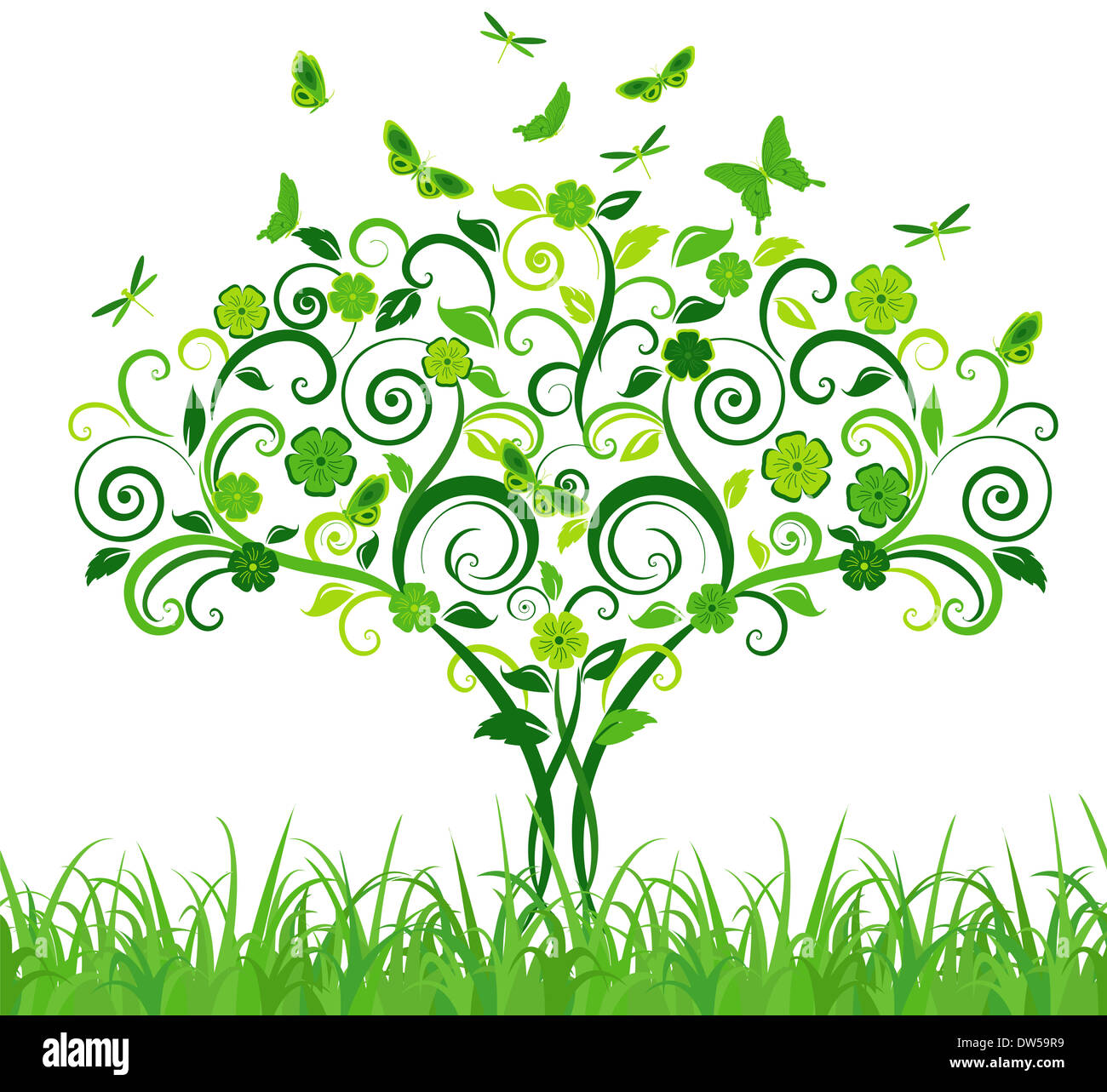 Tree of butterflies hi-res stock photography and images - Alamy