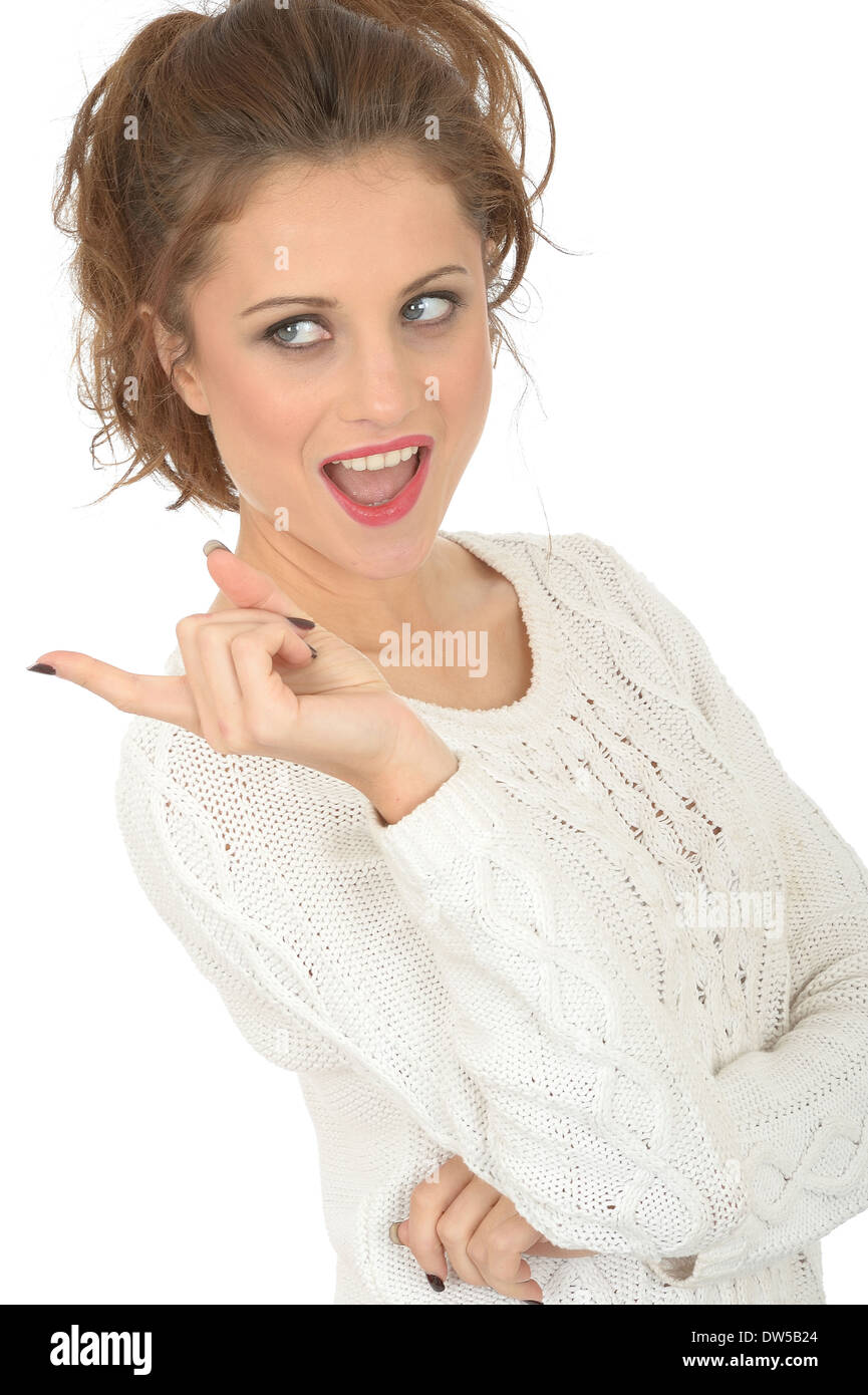 Girl Pointing Mocking High Resolution Stock Photography and Images - Alamy