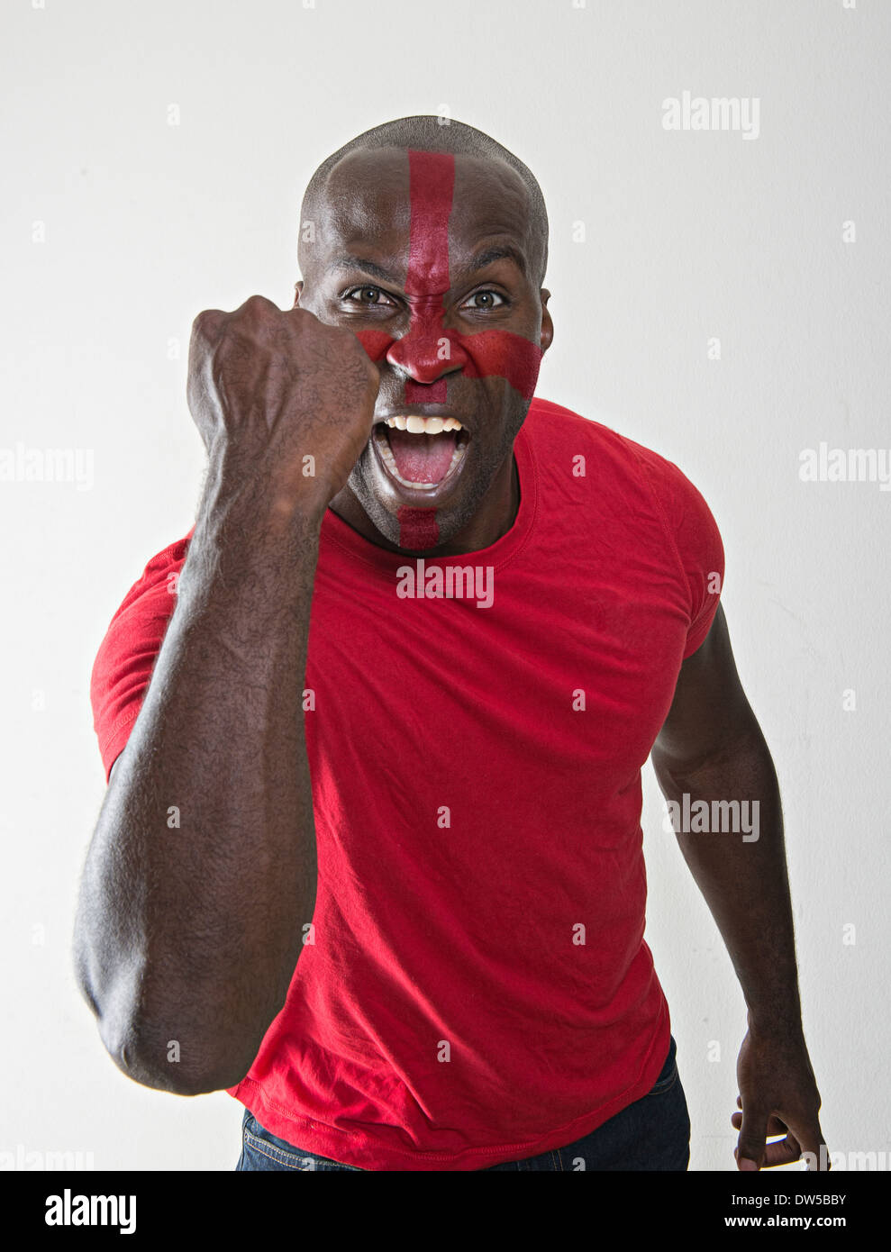 English fan supporting his national team Stock Photo - Alamy