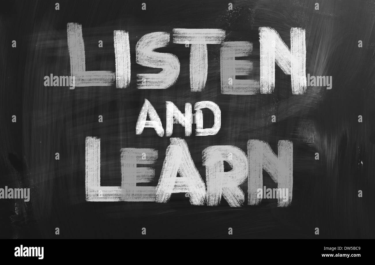 Listen And Learn Concept Stock Photo - Alamy Listen And Learn Concept Stock Photo - Alamy