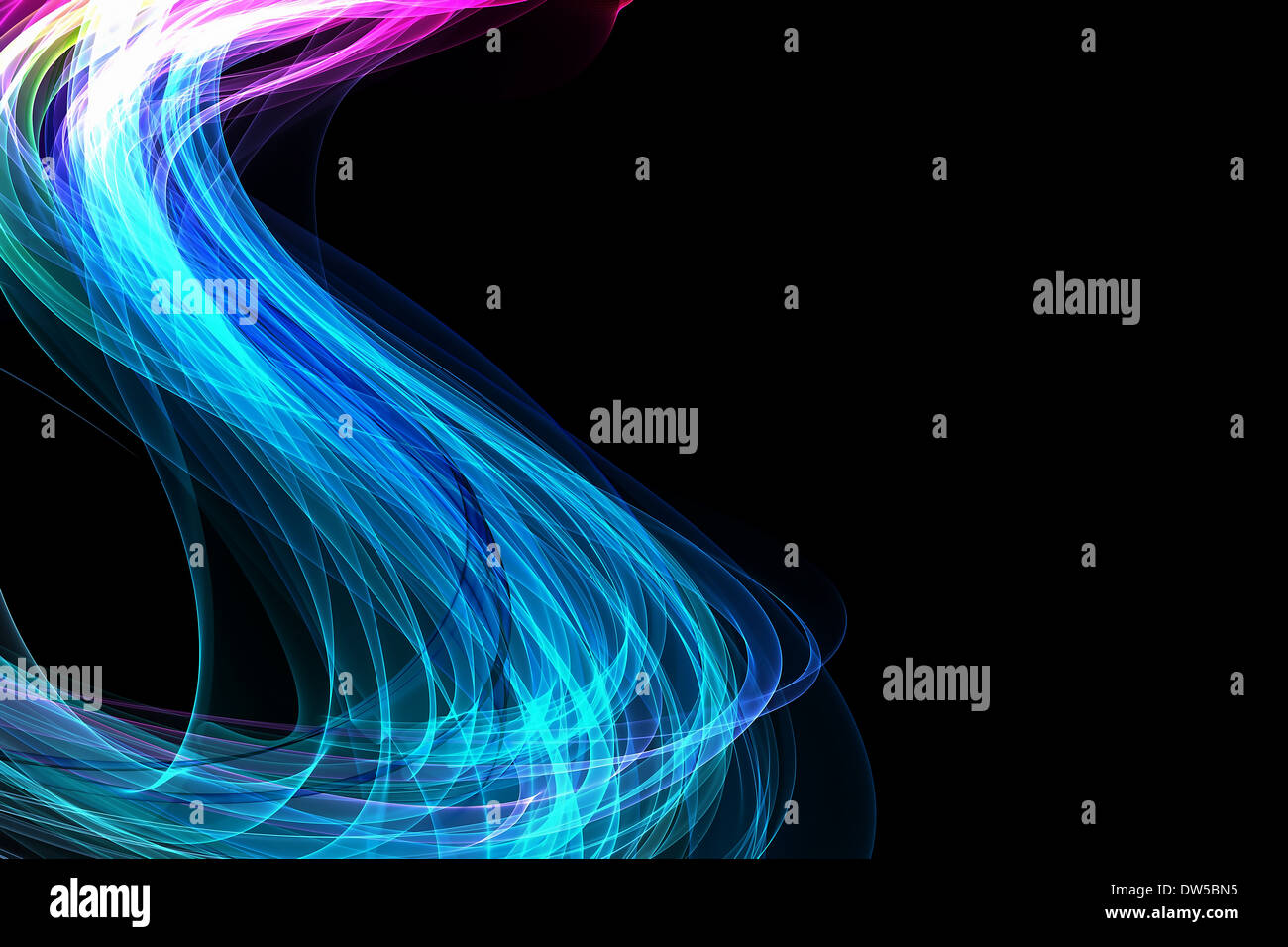 abstract colorful twisted waves Stock Photo - Alamy