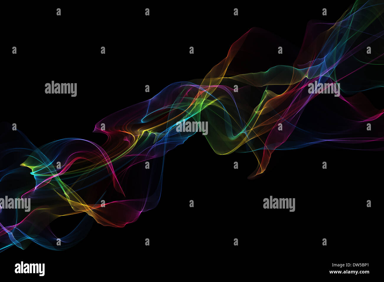 abstract colorful twisted waves Stock Photo - Alamy