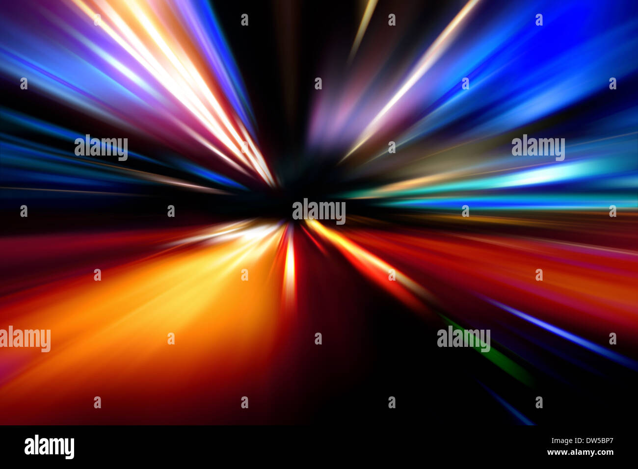 flash acceleration speed motion on night road Stock Photo - Alamy