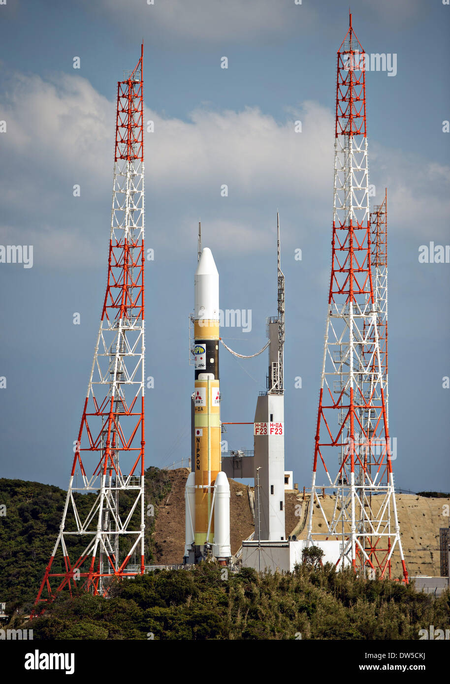 A Japanese Aerospace Exploration Agency H-IIA rocket carrying the NASA-JAXA Global Precipitation ...