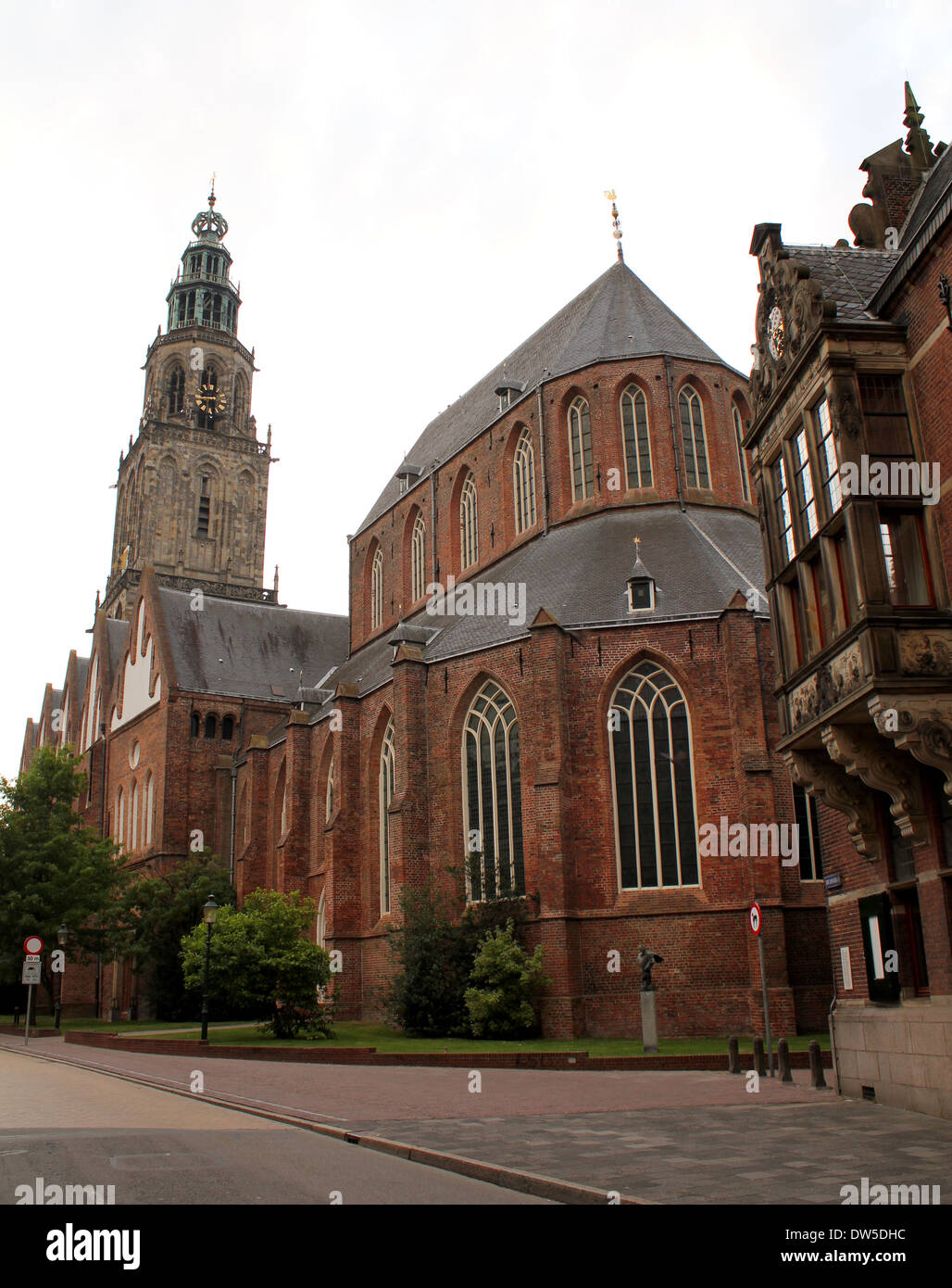 Medieval Martini Church and Tower in Groningen, The Netherlands, oldest ...