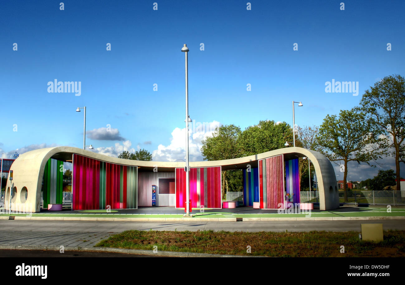 Transferium Groningen Hoogkerk, modern architecture bus station and ...