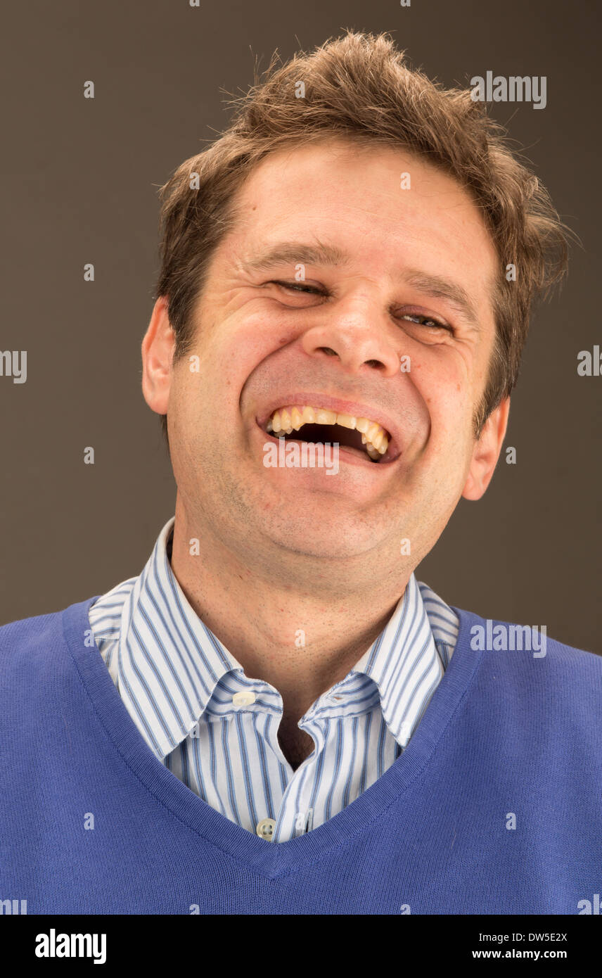 A very happy man Stock Photo - Alamy