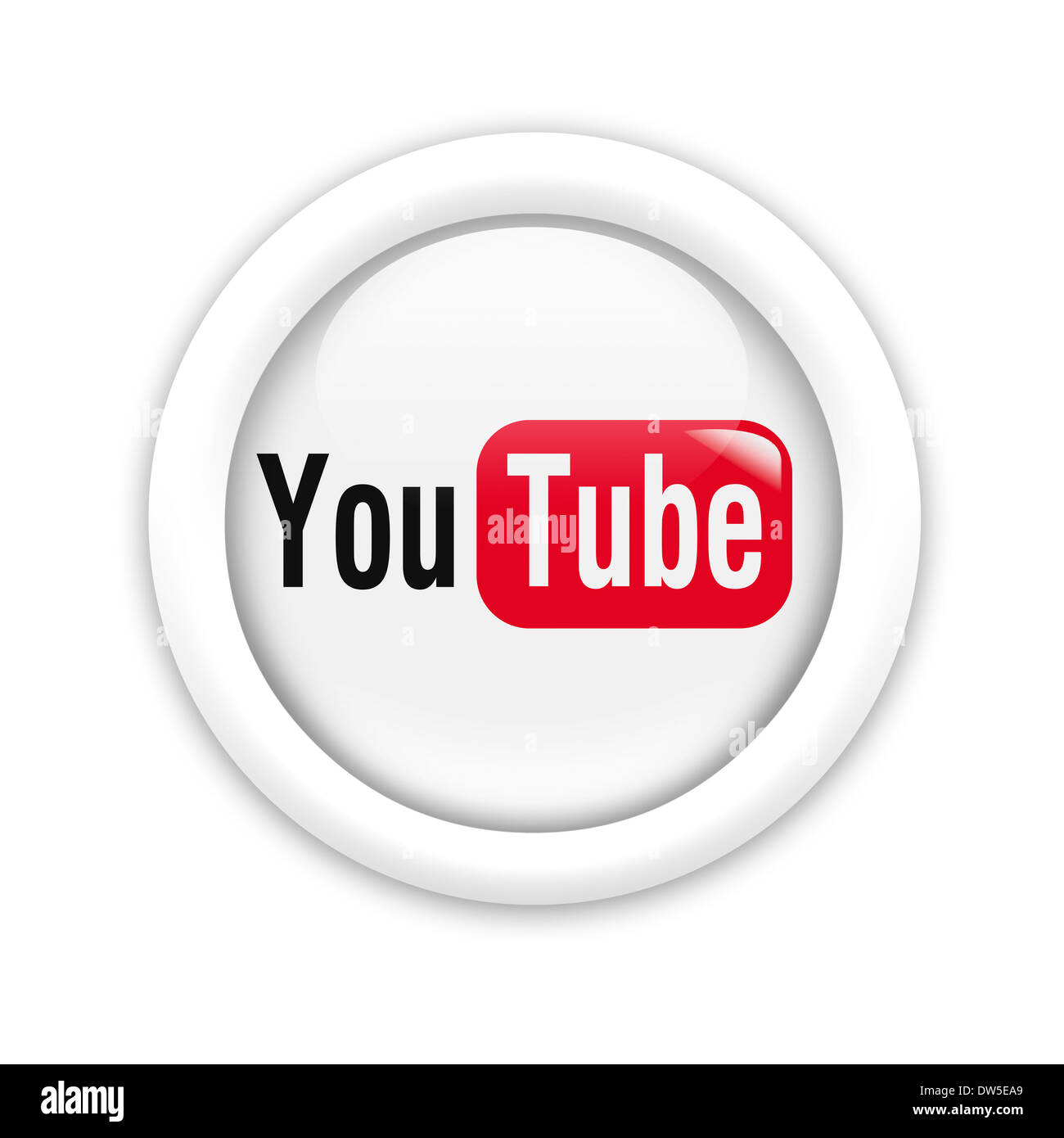 You Tube youtube logo symbol icon flag emblem Stock Photo - Alamy