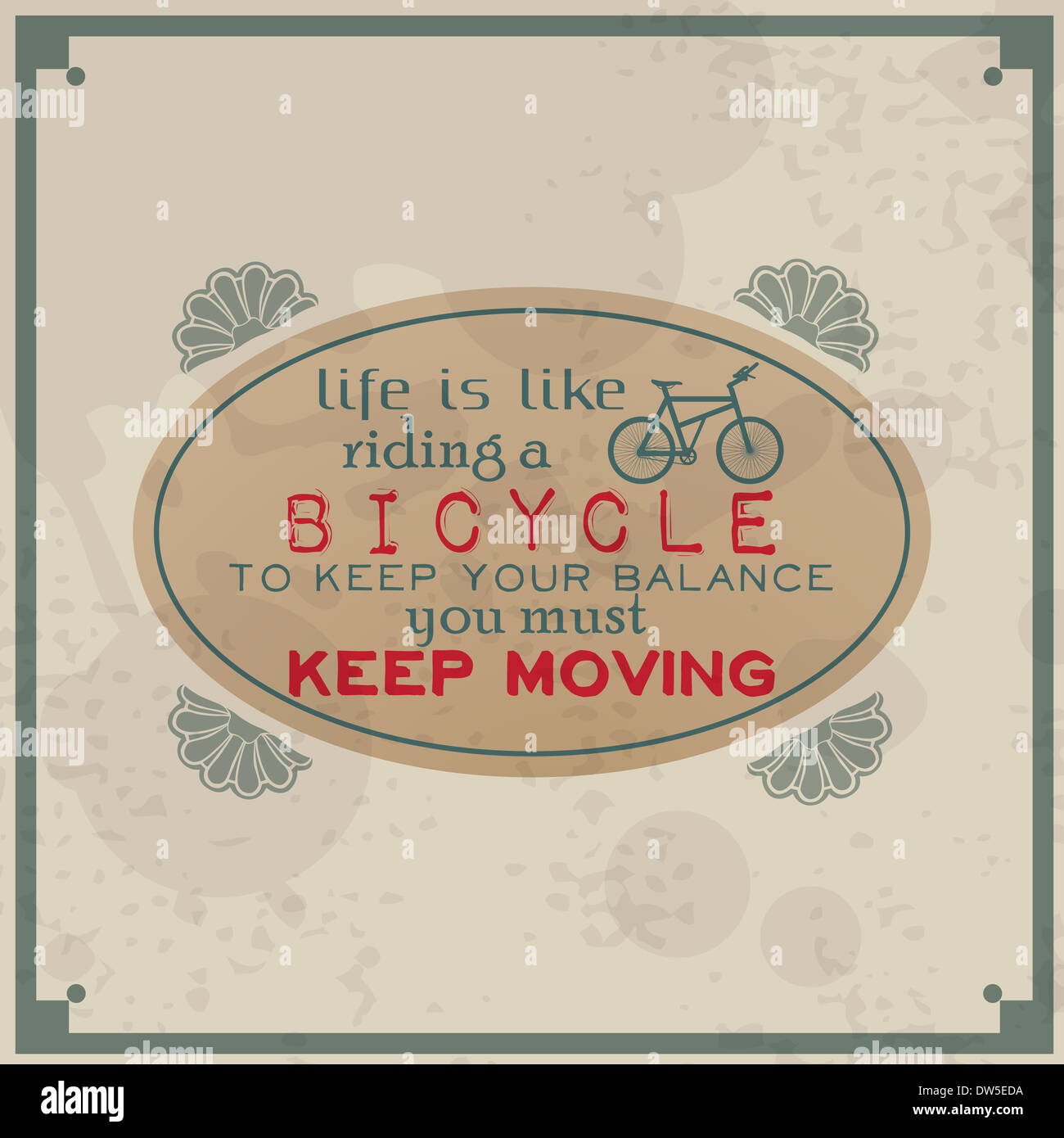 Life is like riding a bike Stock Photo - Alamy