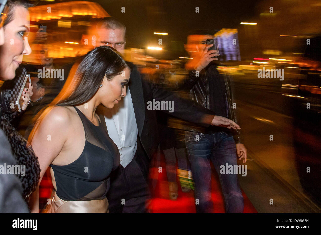 Vienna, Austria. 28th Feb, 2014. Actress Kimberly Kim Kardashian the ...