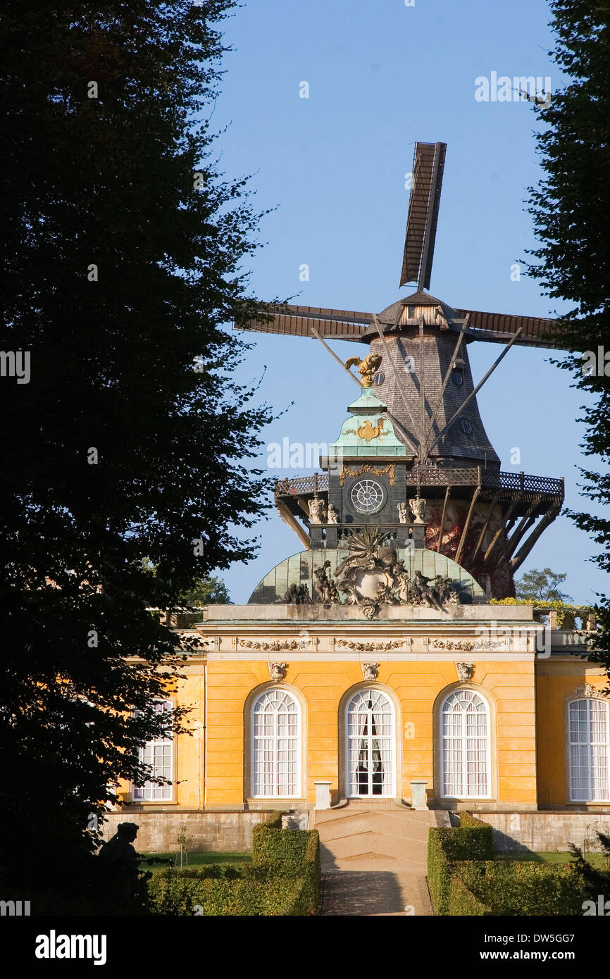 The historic wooden windmill at Potsdam Stock Photo - Alamy