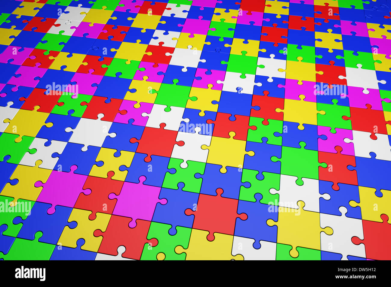 Puzzle Connection Logical Intelligence Concept Stock Photo - Alamy