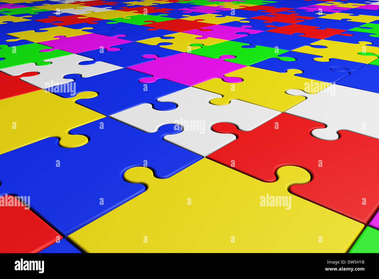 Puzzle Connection Logical Intelligence Concept Stock Photo - Alamy