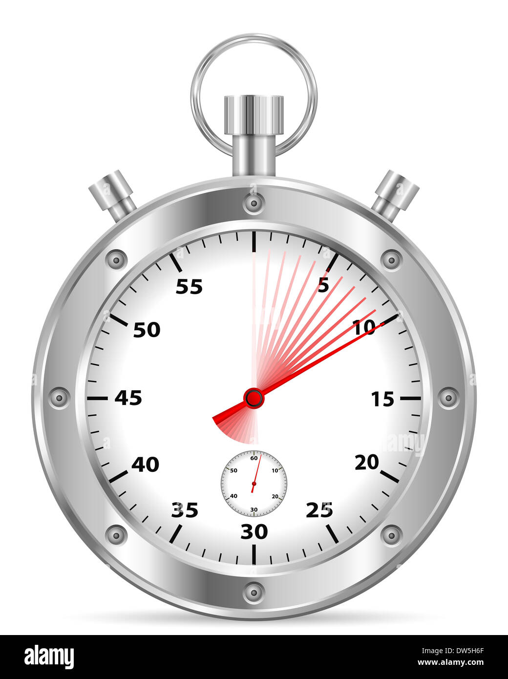 Stopwatch on a white background. Vector illustration Stock Photo - Alamy