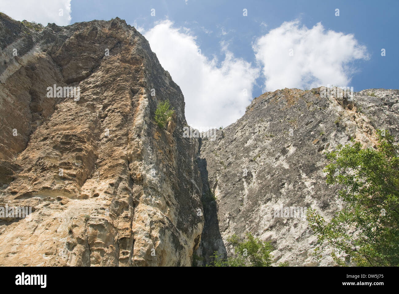 View of tall cliffs of Crimea, Ukraine Stock Photo - Alamy
