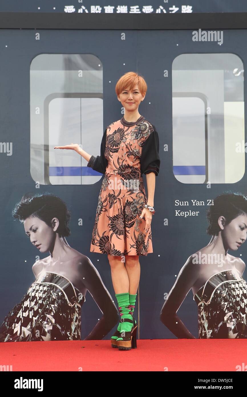 Taipei, Taiwan. 27th Feb, 2014. Singaporean singer Stefanie Sun ...