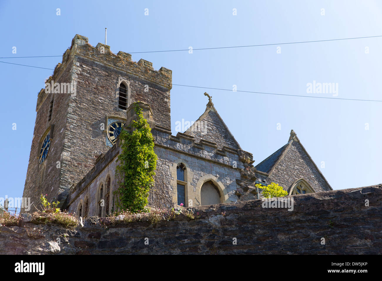 St Thomas church Kingswear near Dartmouth Devon Stock Photo - Alamy