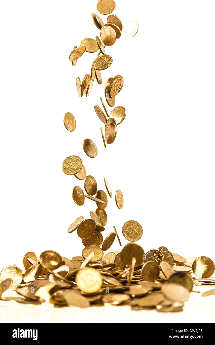 Gold money coins hi-res stock photography and images - Alamy