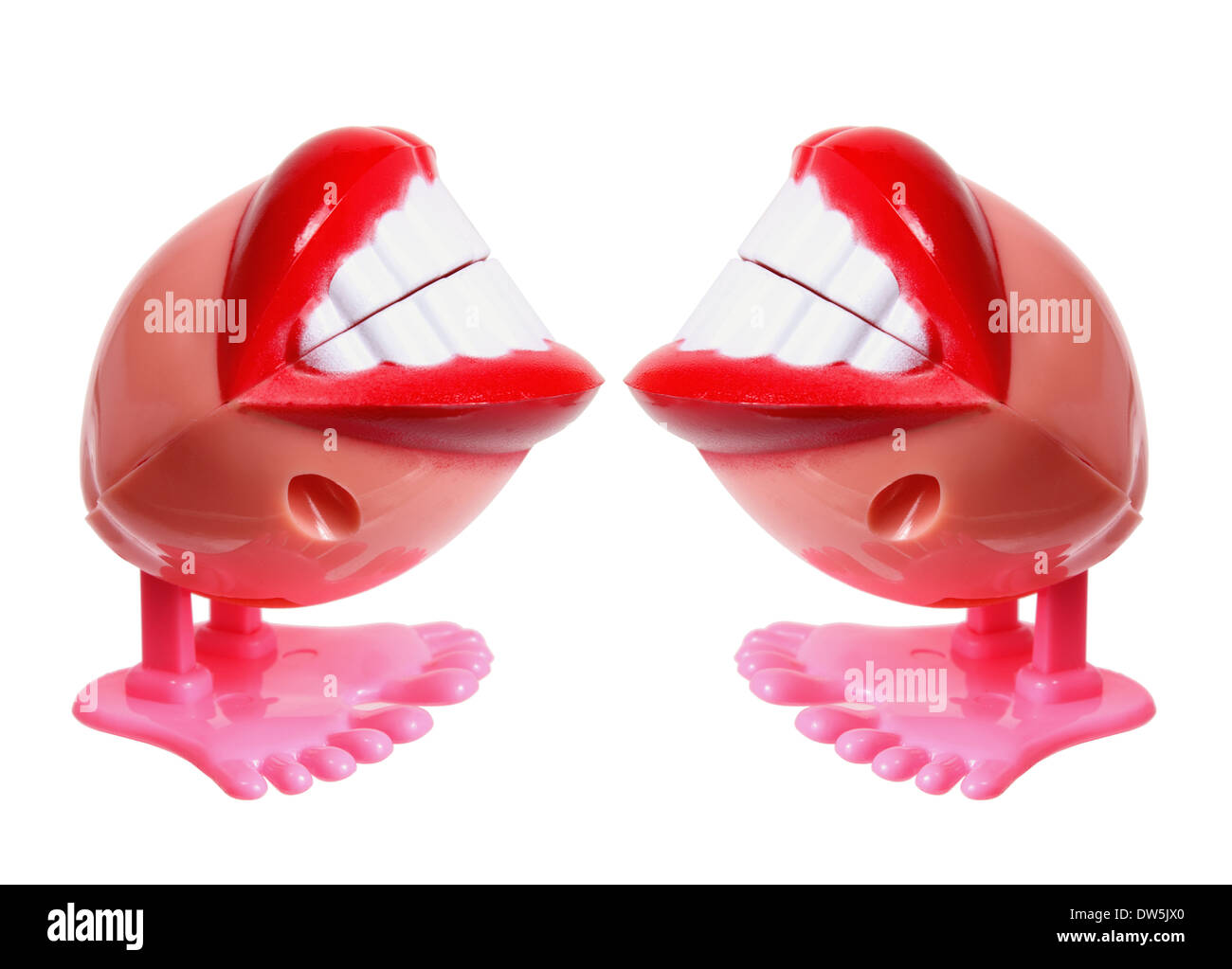 Plastic chattering teeth hi-res stock photography and images - Alamy