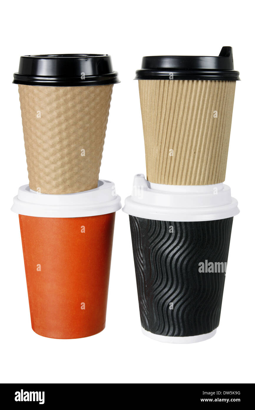 Cups of Takeaway Coffee Stock Photo - Alamy