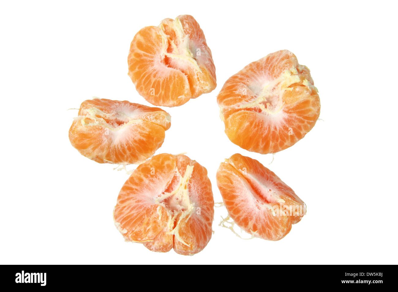 Mandarin orange peeled Cut Out Stock Images & Pictures - Alamy
