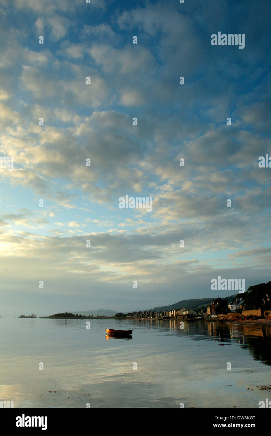Sunset over Fairlie, Ayrshire Stock Photo - Alamy
