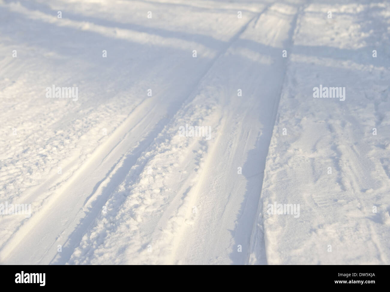 Cross country skiing snow track hi-res stock photography and images - Alamy