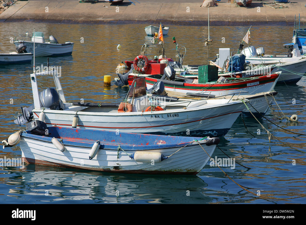 Fishing boats Sagres Algarve Portugal Stock Photo - Alamy